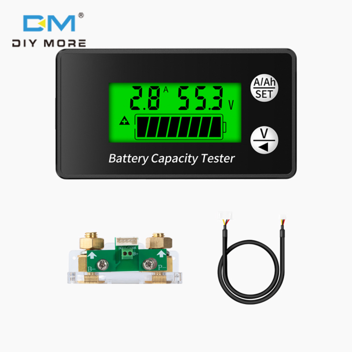 diymore 50A-300A Battery Monitor DC8-100V Digital Battery Capacity ...
