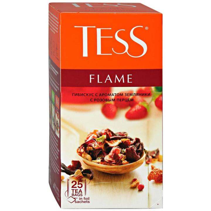 TESS FLAME 25пак.Гибискус с ароматом земляники | Lazada.co.th