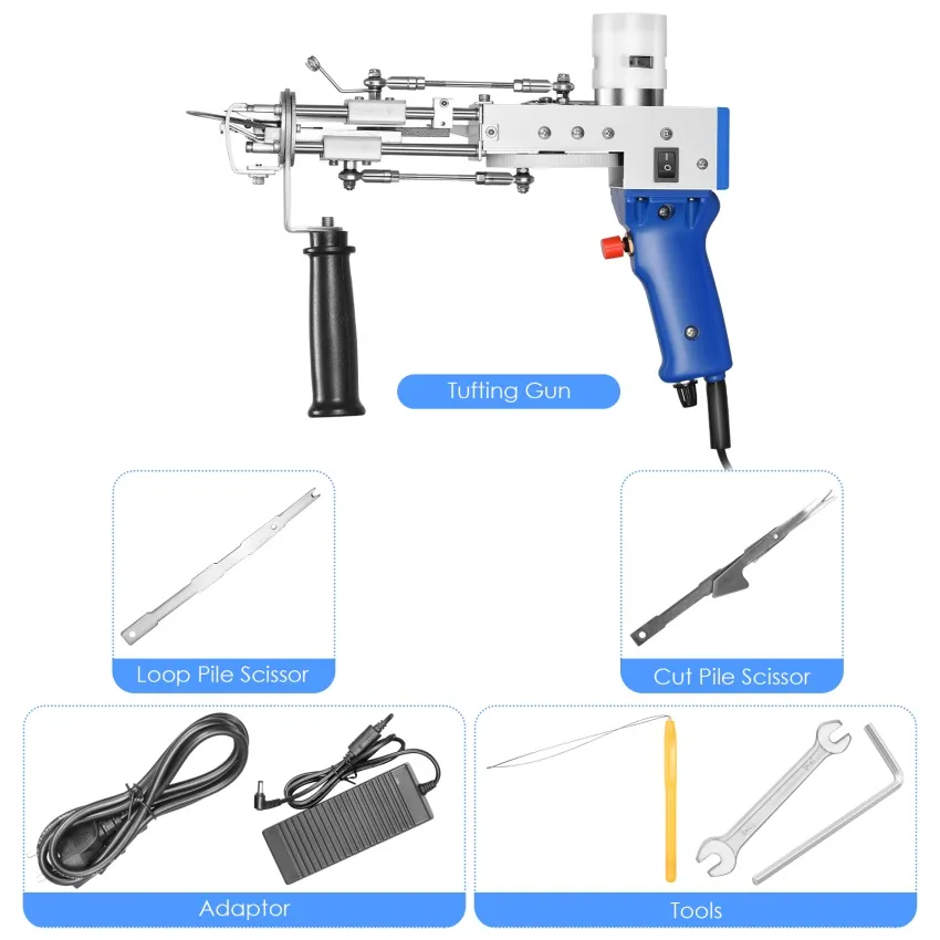 3 days delivery 2 in 1 Tufting Gun DIY Carpet Weaving Knitting Machine ...