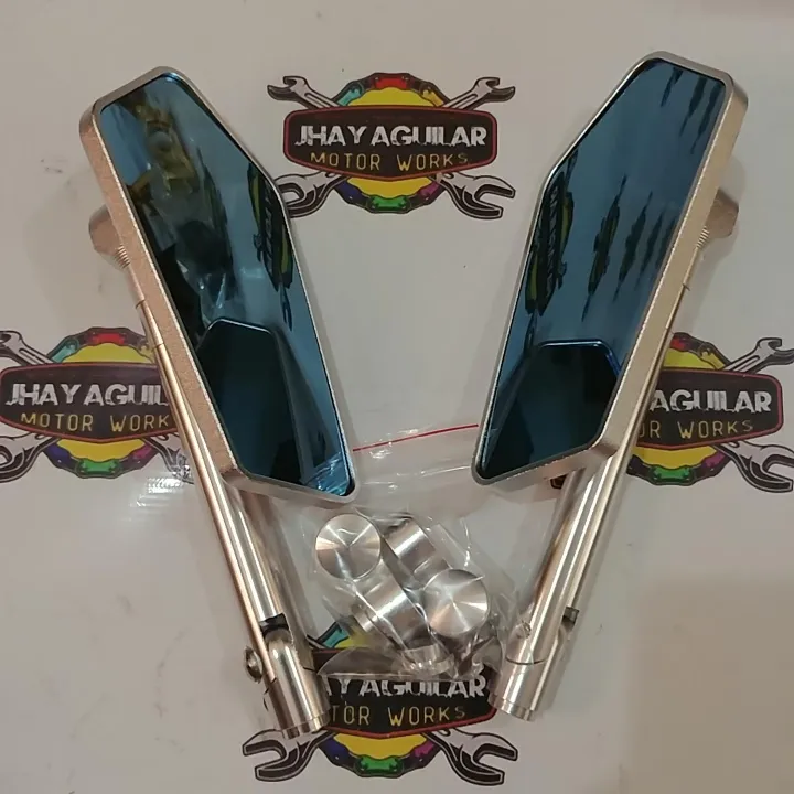 Universal Pure Alloy Side Mirror - Blue Mirror (Silver) | Lazada PH