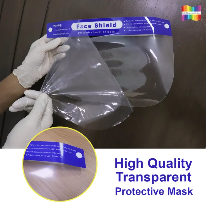 High Quality Transparent Face Shield 100 pcs | Lazada PH