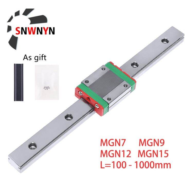 Mgn12 Mgn7 Mgn15 Mgn9 100 300 1000mm Miniature Linear Rail Slide 1pc