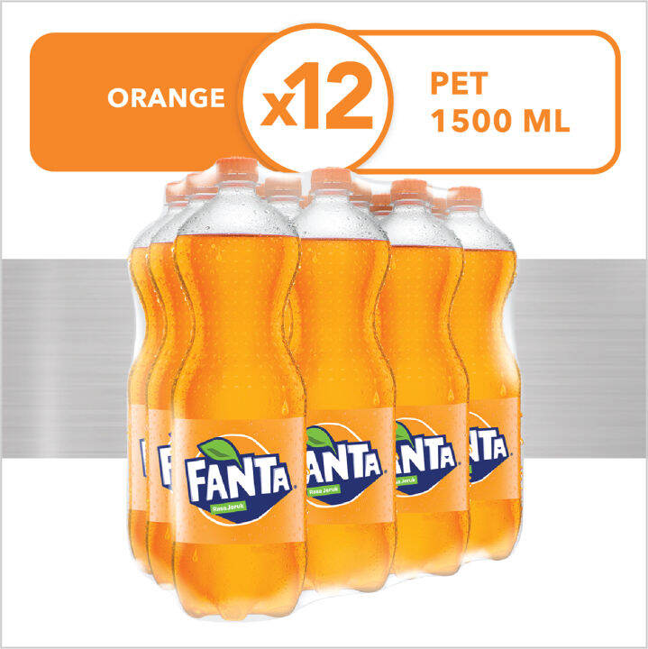 Fanta Orange - Botol 1.5L x 12 pcs | Lazada Indonesia