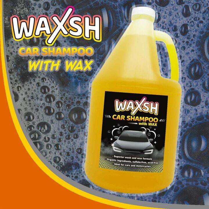 Waxsh Car Shampoo with Wax 1 Gallon | Lazada PH