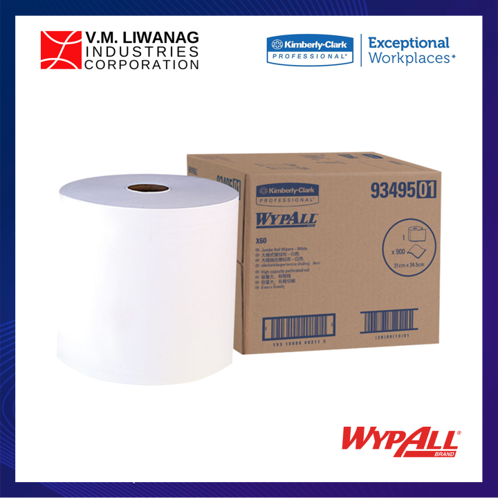 WypAll X60 Jumbo Roll Wipers 900sheets/roll | Lazada PH