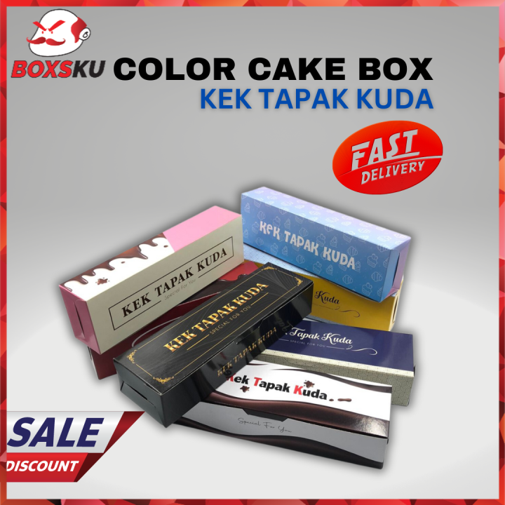 KOTAK KEK TAPAK KUDA 10INCH | Cake Box | Window Cake Box | Kek Roll ...