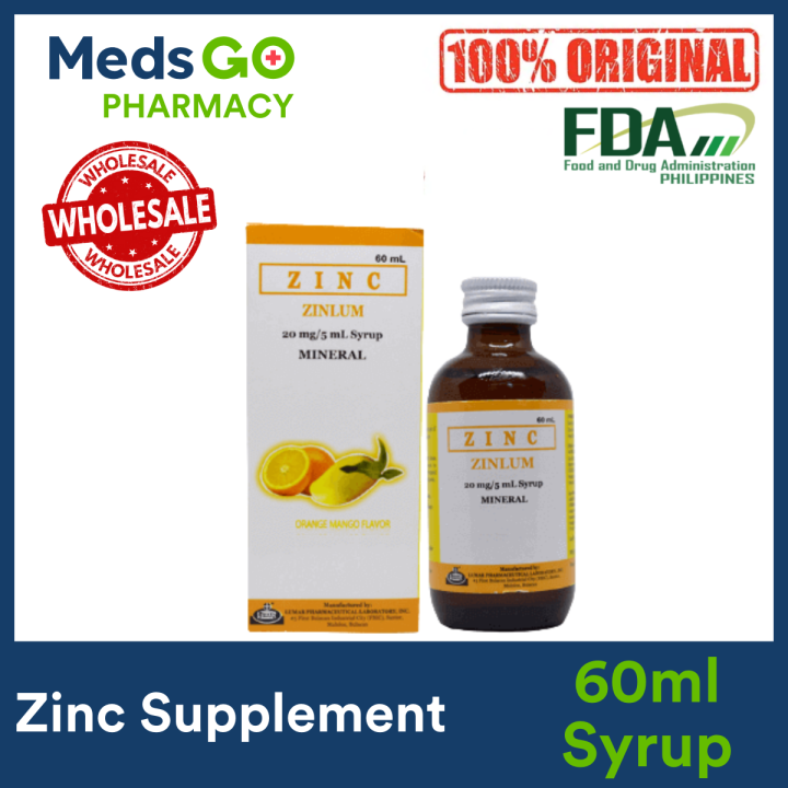 Zinc Supplement (ZINLUM) Syrup 60mL | Lazada PH