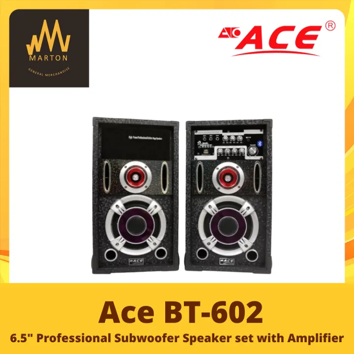 Ace BT-602 6.5 Inches Professional Subwoofer Speaker Amplifier | Lazada PH
