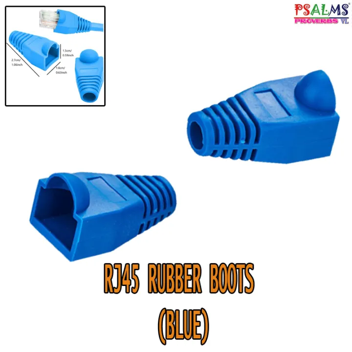 RJ45 RUBBER BOOTS (BLUE)per piece | Lazada PH