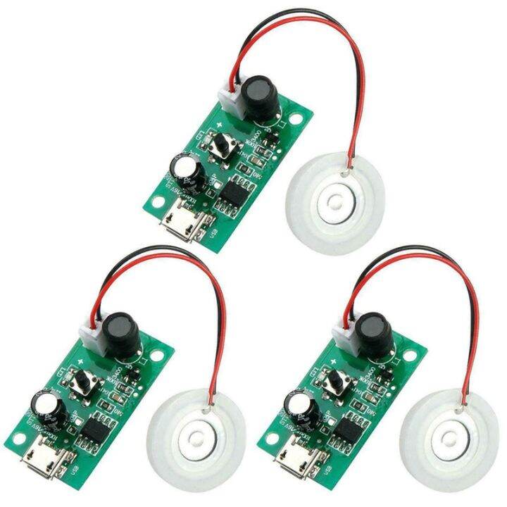 3Pcs Mist Maker Atomization Plate with 5V USB Humidifier Module ...