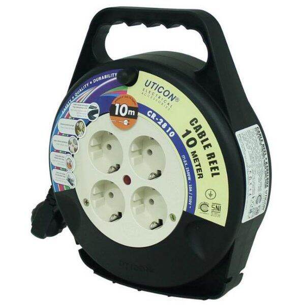 UTICON Kabel Roll sambung 10m Uticon rol kabel stop kontak 10 meter ...
