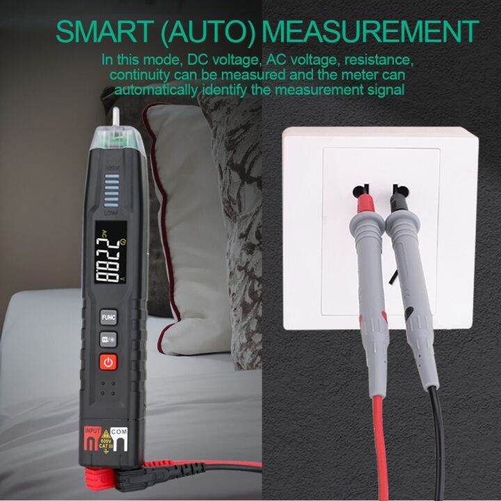 ZZOOI GVDA Smart Pen Type Multimeter Digital Multi-meter True RMS Auto ...