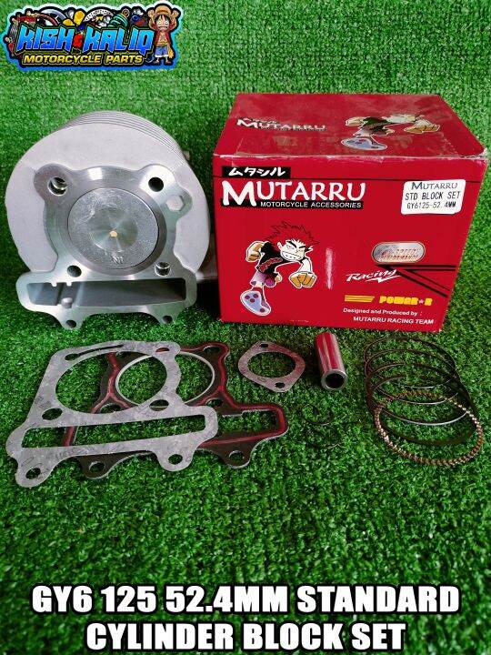 MUTARRU GY6 125 52.4MM STANDARD CYLINDER BLOCK SET | Lazada PH