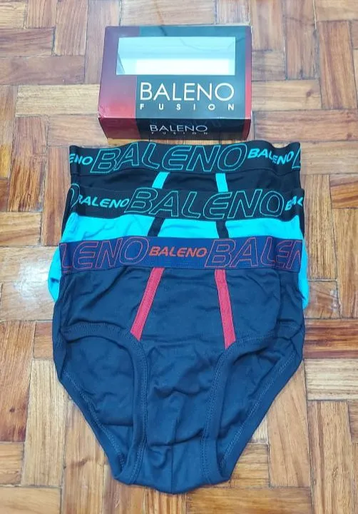 3 pcs 17-0 Regular Brief Baleno Colored | Lazada PH