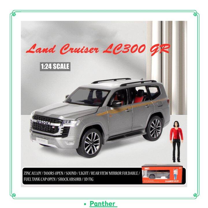 Panther 1:24 Scale Toyota Land Cruiser LC300 GR Die Cast Model Car with ...