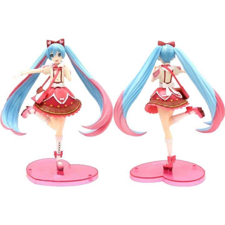 15cm/5.90in Anime Hatsune Miku Figure Kawaii Blue Hair Sakura Action ...
