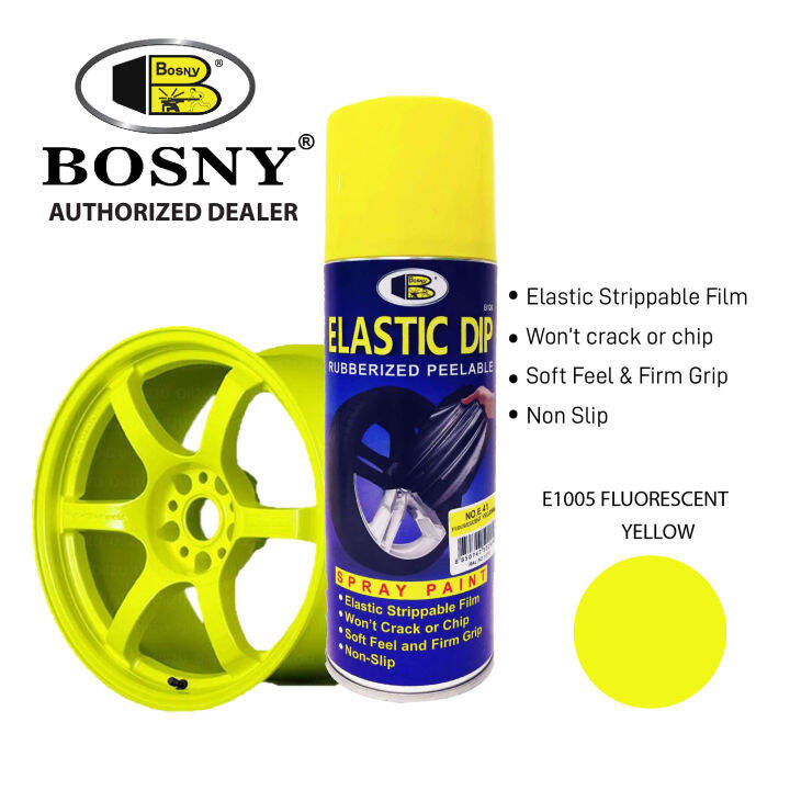 Bosny Elastic Dip Rubber Coating Peelable Spray Paint Fluorescent ...