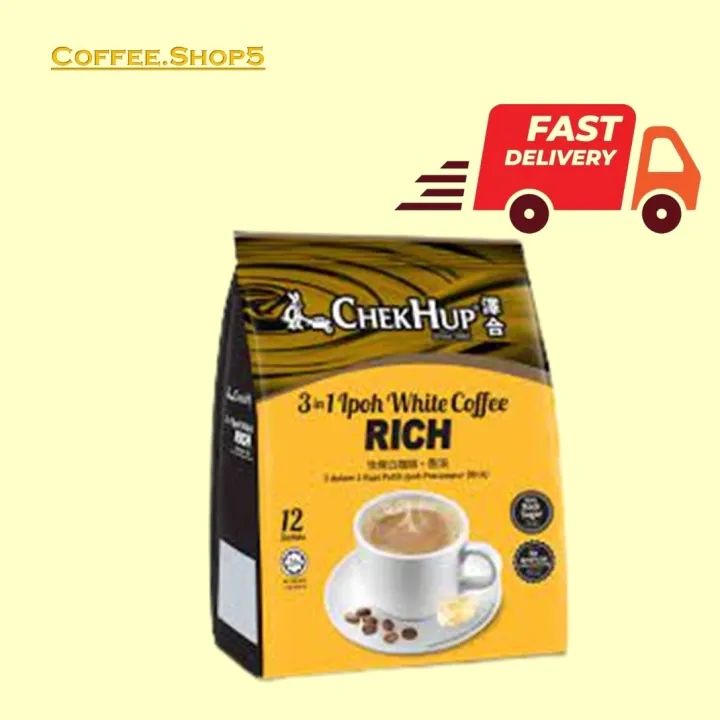 Chek Hup 3 in 1 Ipoh White Coffee Rich (40g x 12s) | Lazada