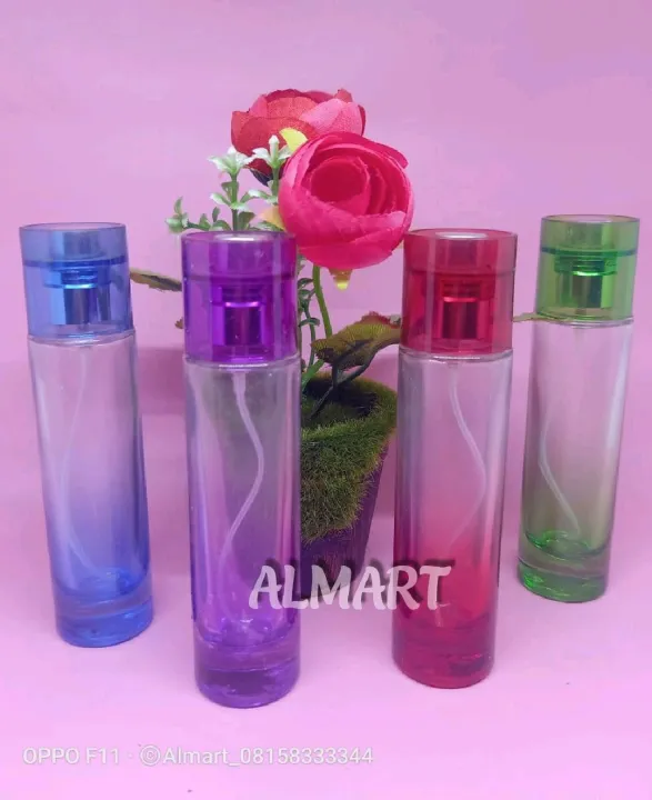 BOTOL PARFUM KACA SPRAY 30ML ANTIK gradasi warna | Lazada Indonesia