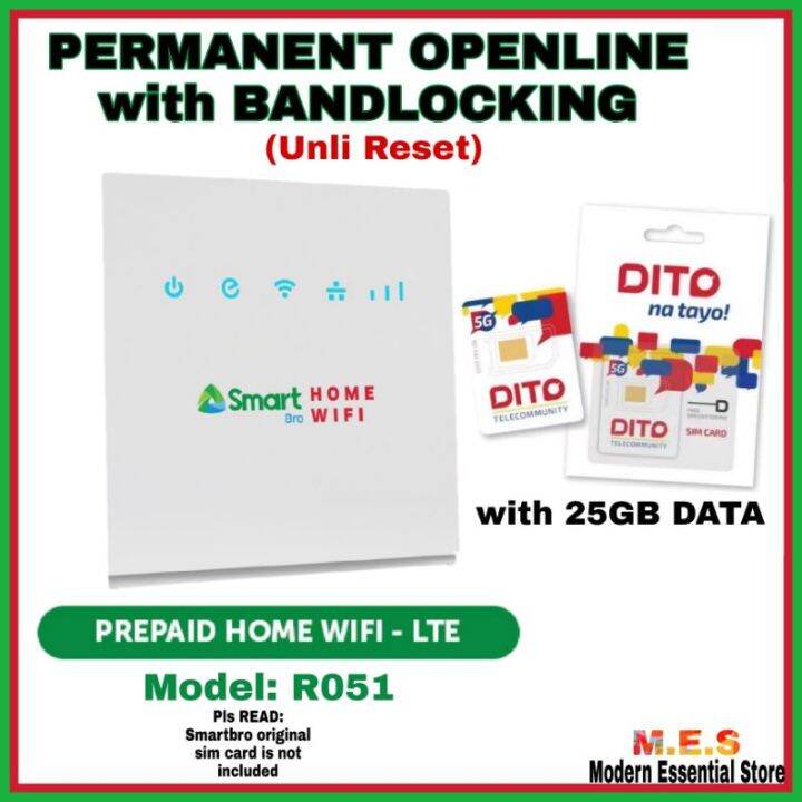 *BEST SELLER!* PERMANENT OPENLINE PLDT SMART BRO HOME PREPAID WIFI R051 ( CAT 4 WHITE ) | Lazada PH