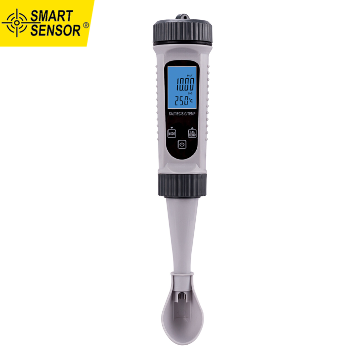 Smart Sensor 4in1 Digital Water Tester SALT TDS S.G. Temp Meter High ...