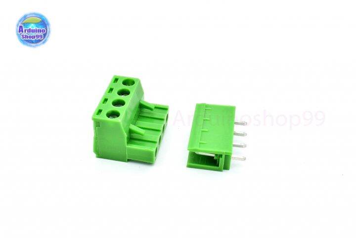 Terminal Block PCB connector 4P / 2EDGK 5.08mm plug-in ( 1 ชุด ผู้+เมีย ) | Lazada.co.th
