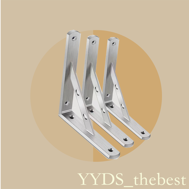 1 PAIR STAINLESS STEEL ANGLE BRACKET (SIZES; 6"/8"/10"/12"/14"/16 ...