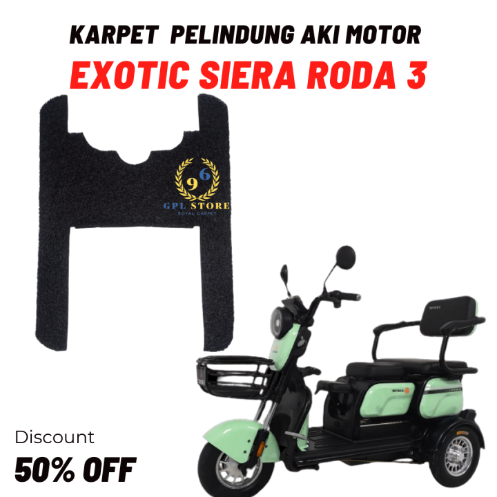 Alas kaki Karpet sepeda motor listrik roda 3 Exotic Sierra roda 3 ...