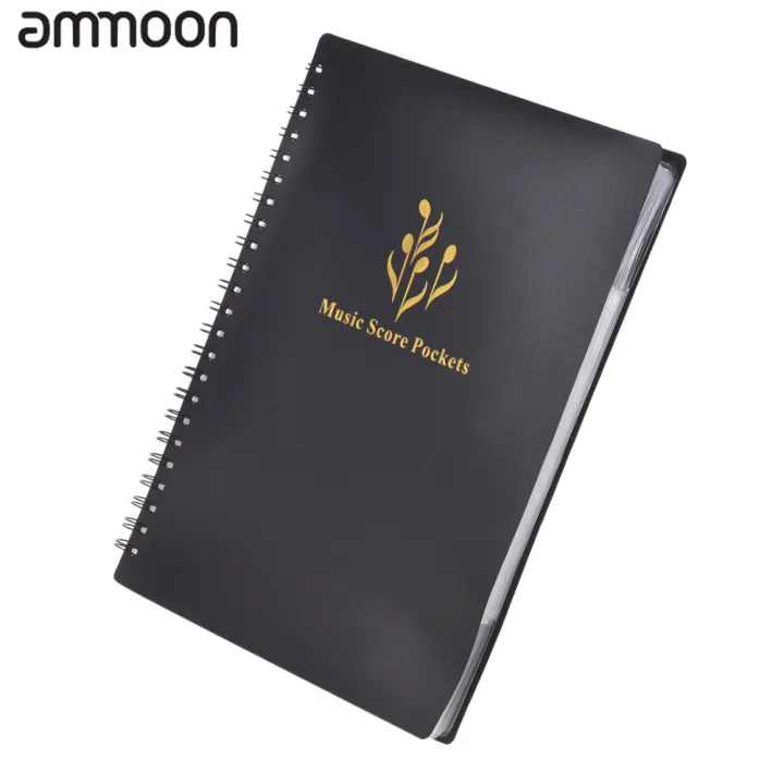 Multifunctional Music Score Holder A4 Size with 40 Pockets black ...