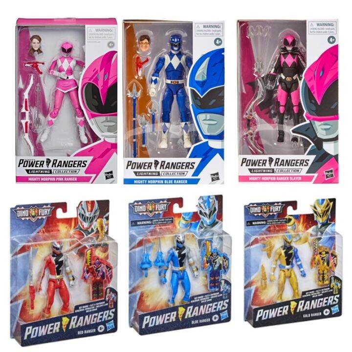 Power Rangers Dino Fury Red Gold Blue Pink Boomtower Ranger 6 Inch ...