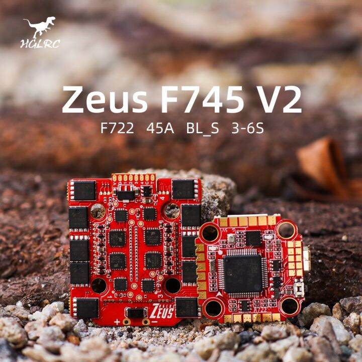 HGLRC Zeus F728 F730 F745 STACK 3-6S 20X20mm MPU6000 F722 Flight ...