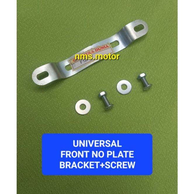 UNIVERSAL FRONT NO PLATE BRACKET/TAPAK NOMBOR PLATE DEPAN/FRONT NUMBER ...