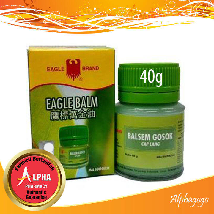 Eagle Balm / Balsem Gosok (40g) | Lazada
