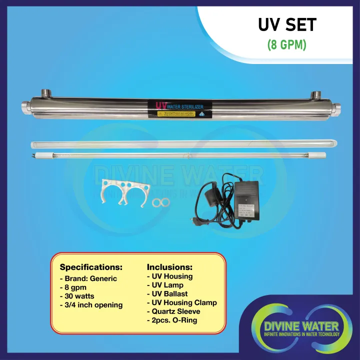 UV Water Sterilizer Set 8 GPM - Home Filtration and Water Stations | Lazada PH