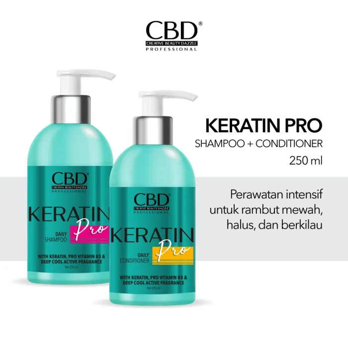 CBD KERATIN PRO PAKET LENGKAP SHAMPOO DAN CONDITIONER | Lazada Indonesia
