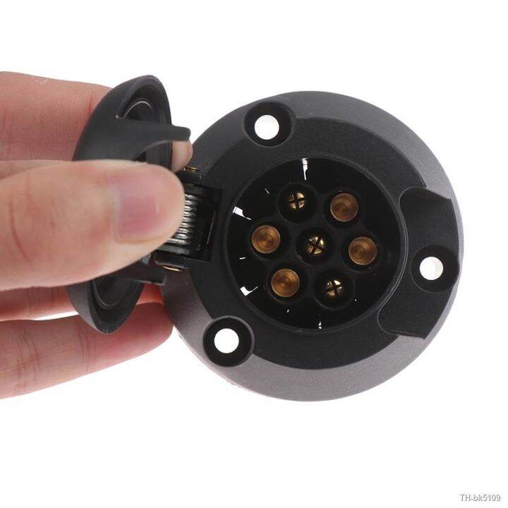 ₪ 7 Pin European Trailer Socket 12V Towbar Towing Socket Car Plug ...