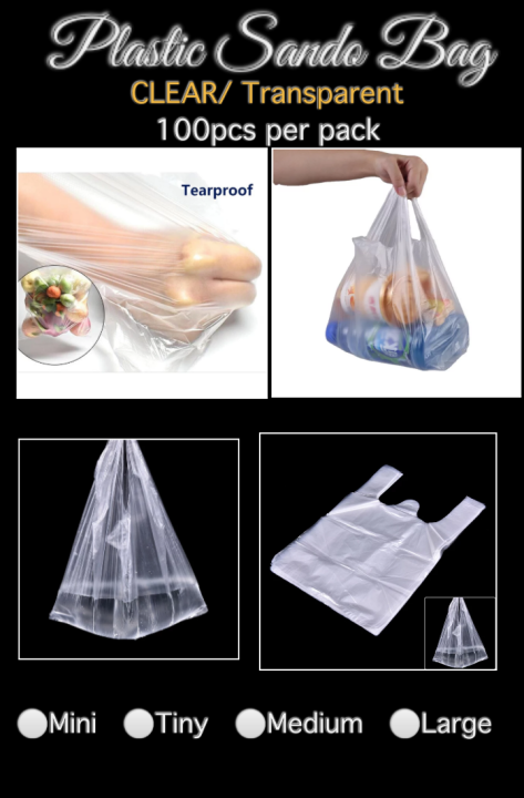 Plastic Sando Bag CLEAR 100pcs | Lazada PH