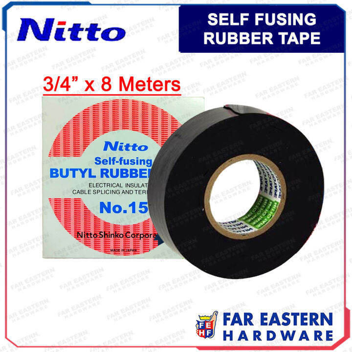 NITTO Self-Fusing Rubber Tape Electrical Insulation 3/4" x 8m Made in Japan | Lazada PH