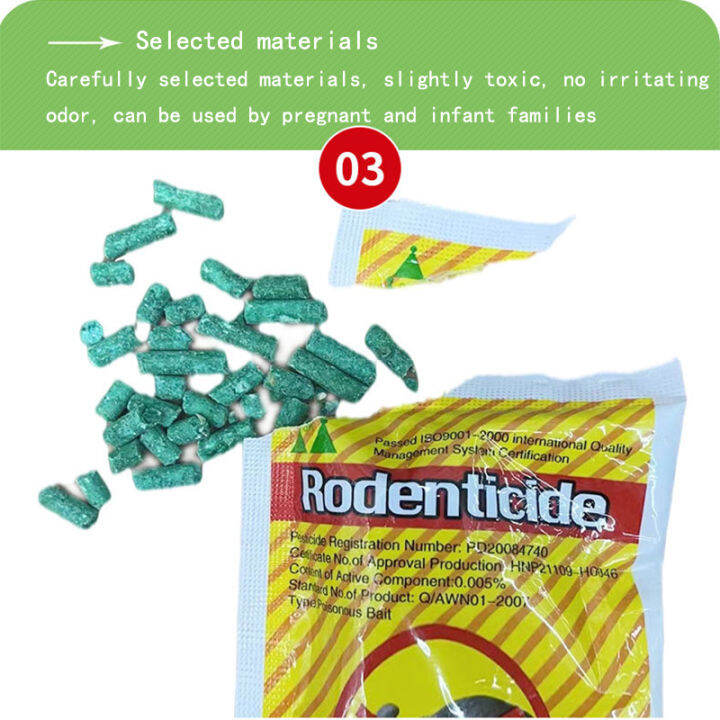 Rat Killer Poison Pellet 20g10 pack Rat Killer Rat Repellant for Home ...