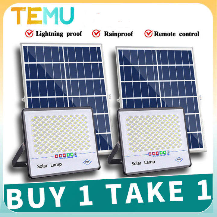 TEMU Solar Lights Buy 1 Take 1Street Lamp Outdoor Waterproof LED Flood ...
