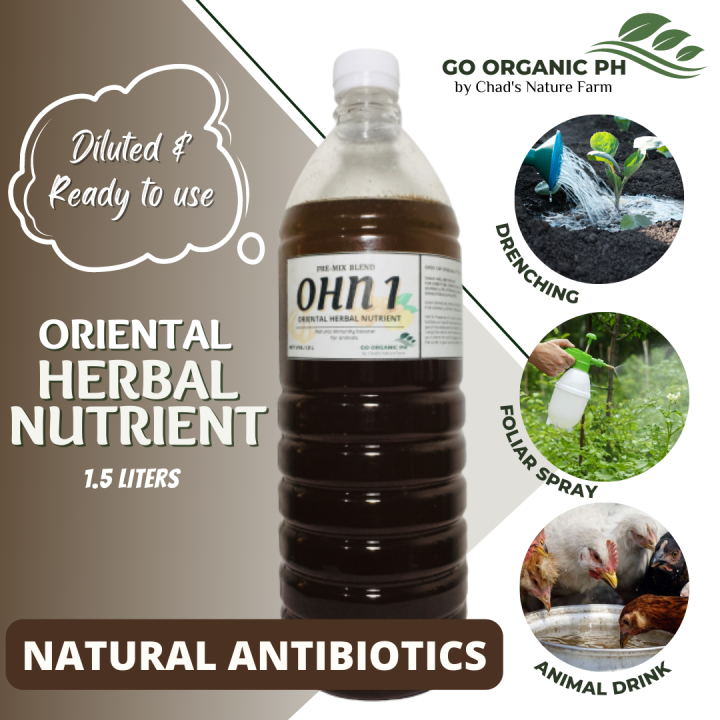 GO ORGANIC OHN 1 PRE-MIX BLEND 1.5 LITERS - Oriental Herbal Nutrient 1 ...