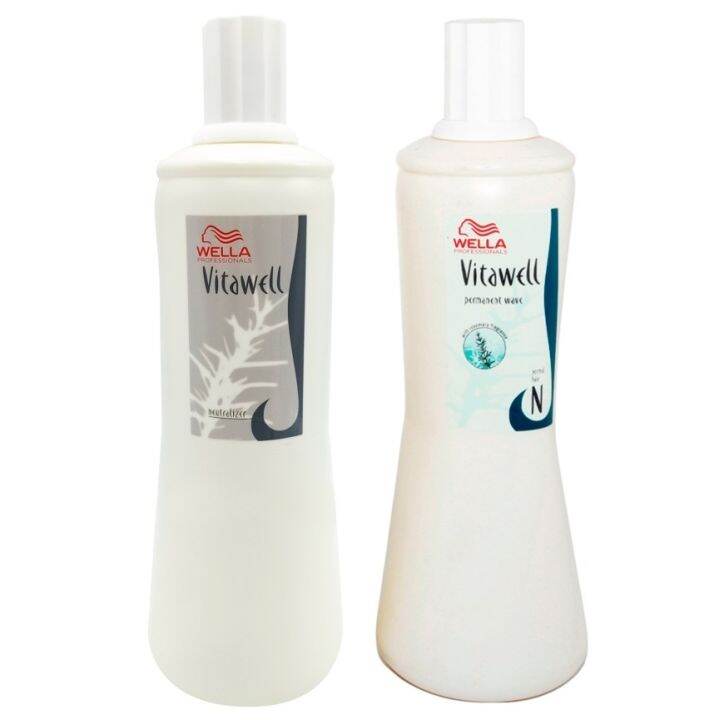 Wella Professional Vitawell Permanent Wave Lotion Pack for Normal Hair ...