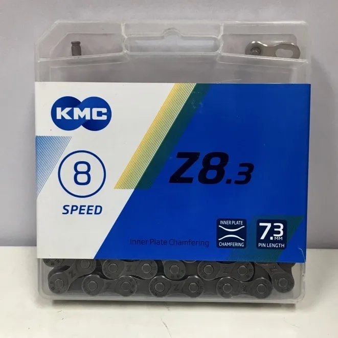 KMC Z8.3 โซ่จักรยาน 8 speed พร้อมตัวปลดเร็ว สีเงิน | Lazada.co.th