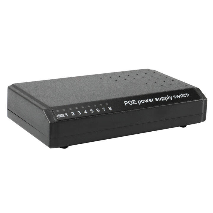 8 Ports 6+2 POE Switch Injector Power over RJ45 Ethernet Without Power ...
