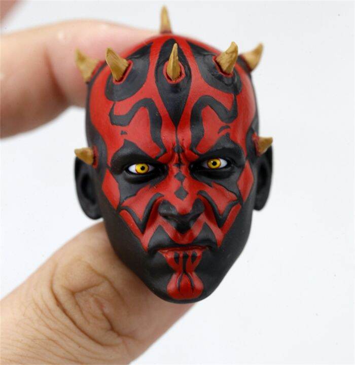 1/6 Scale Darth Maul Sith Lord Head แกะสลักรุ่น Fit 12นิ้ว Tbleague ...