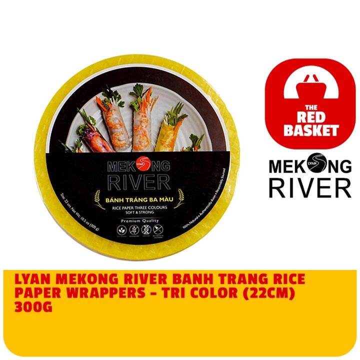 LYAN MEKONG RIVER BANH TRANG TRI COLOR RICE PAPER 22CM 300G (VIETNAMESE ...