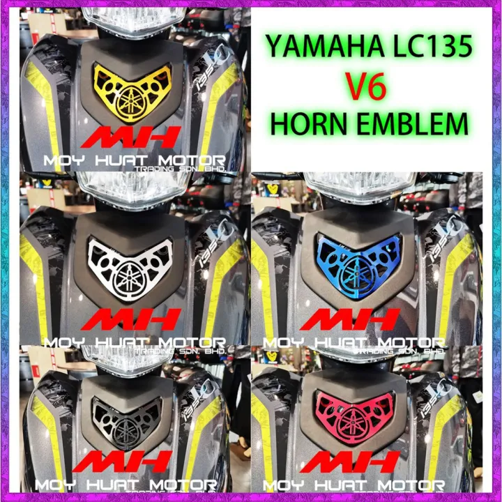 YAMAHA LC135 V6 ALLOY HORN EMBLEM / HORN EMBLEM ALLOY / YAMAHA LOGO ...