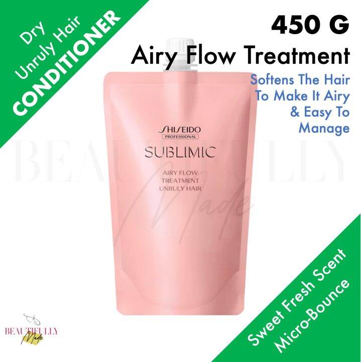 Shiseido Professional Sublimic Airy Flow Treatment 450g - Lightweight Gentle Conditioner ...