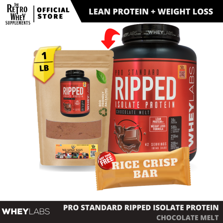 Whey Labs Pro Standard Ripped Isolate Protein 1LB (Retail Pack) Choose ...