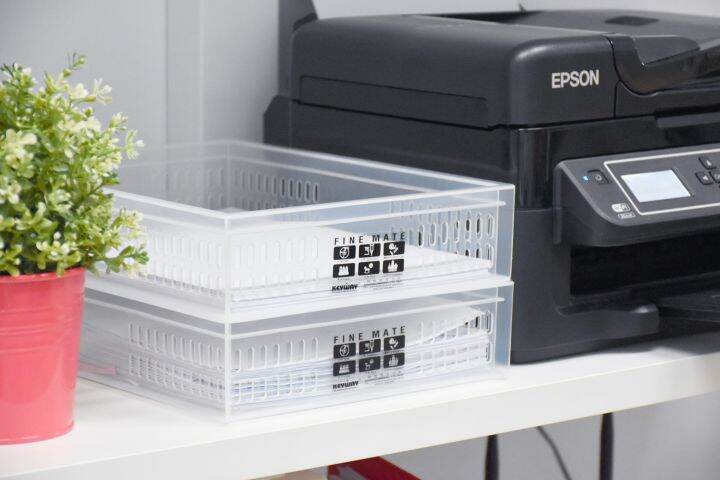 Keyway Plastic Tray A4 ถาดอเนกประสงค์ ใส่กระดาษ A4 ได้พอดี | Lazada.co.th